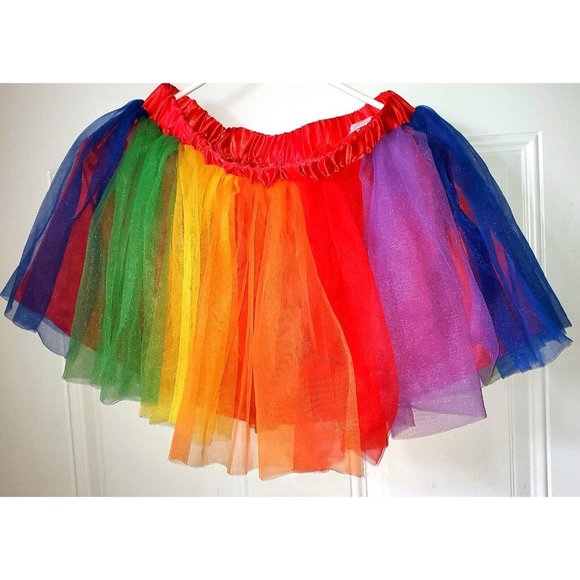 Costumes | Rainbow Tutu Tulle Netting Skirt Halloween Costume Dressup ...